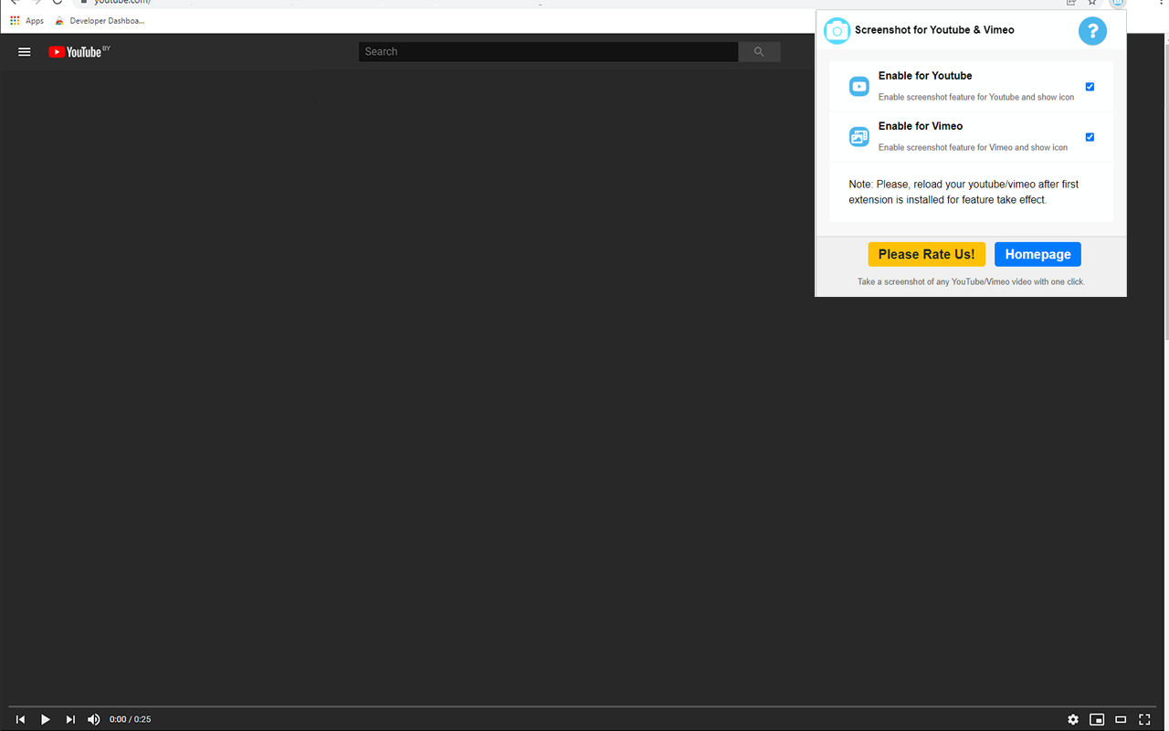 Screenshot for Youtube & Other Video Services
